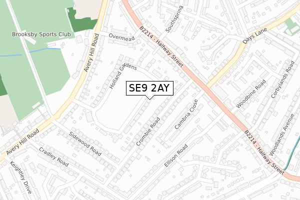 SE9 2AY maps, stats, and open data