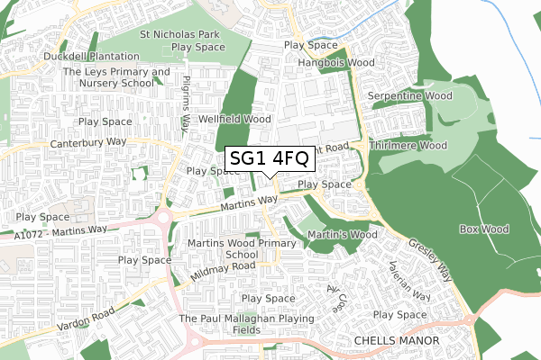 SG1 4FQ maps, stats, and open data