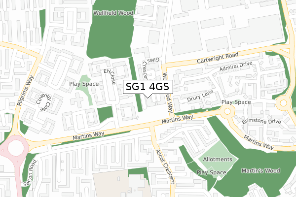SG1 4GS maps, stats, and open data