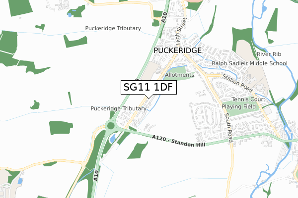 SG11 1DF maps, stats, and open data