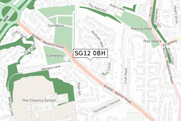 SG12 0BH maps, stats, and open data