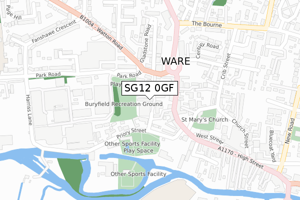 SG12 0GF maps, stats, and open data