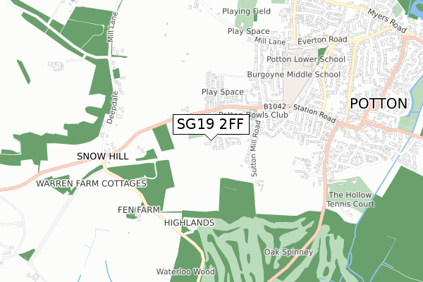 SG19 2FF maps, stats, and open data