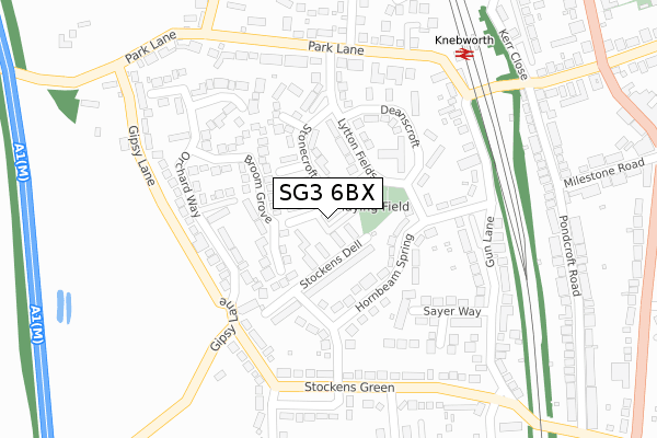 SG3 6BX maps, stats, and open data