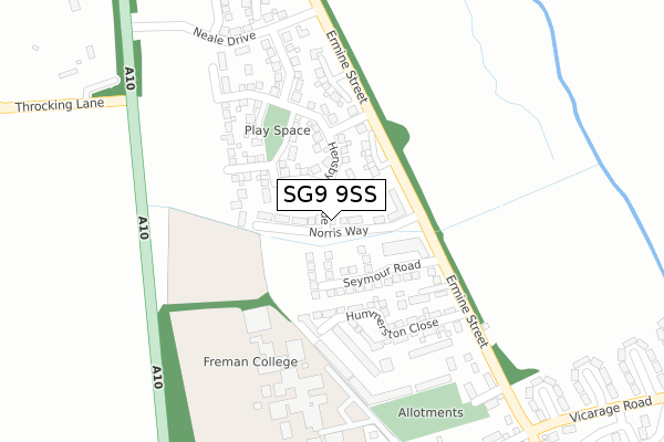SG9 9SS maps, stats, and open data