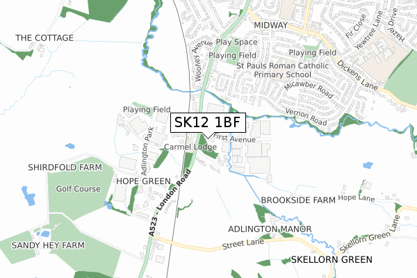 SK12 1BF maps, stats, and open data