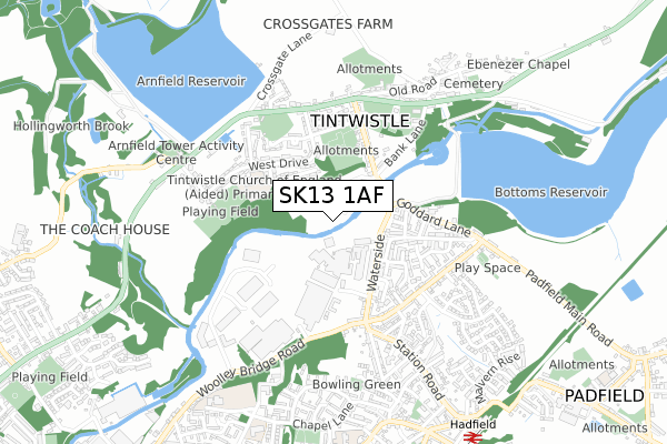 SK13 1AF maps, stats, and open data