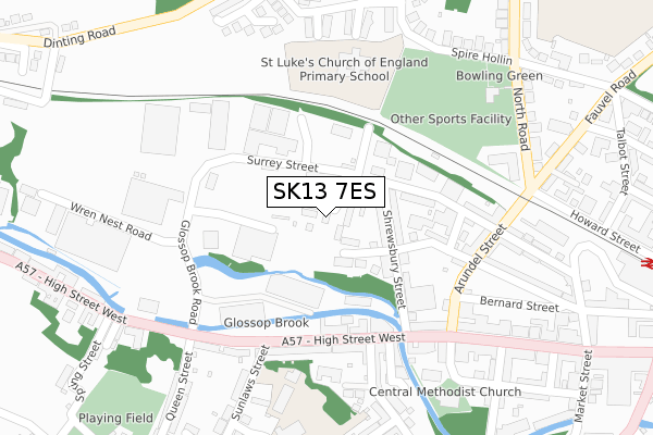SK13 7ES maps, stats, and open data