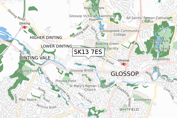 SK13 7ES maps, stats, and open data