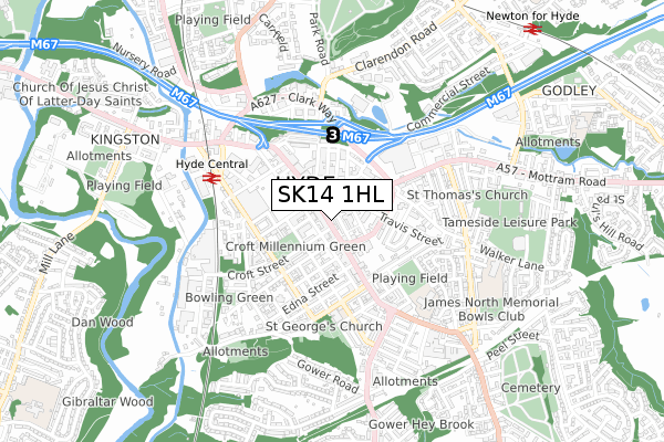 SK14 1HL maps, stats, and open data