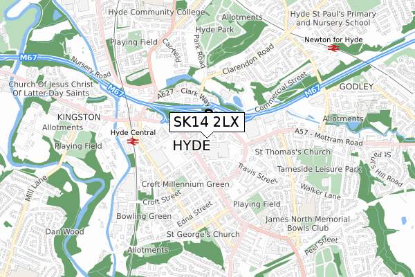 SK14 2LX maps, stats, and open data