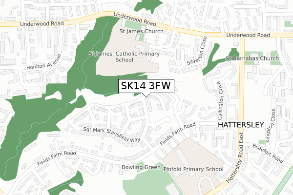 SK14 3FW maps, stats, and open data