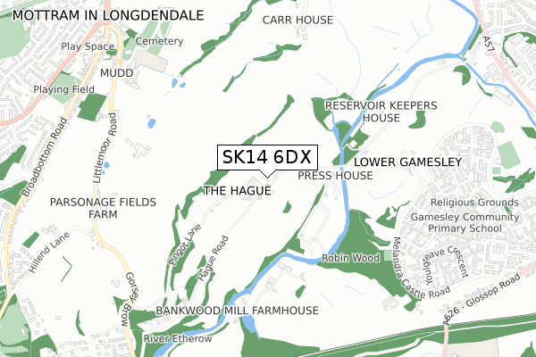 SK14 6DX maps, stats, and open data
