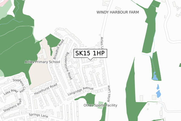 SK15 1HP maps, stats, and open data