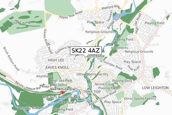 SK22 4AZ maps, stats, and open data