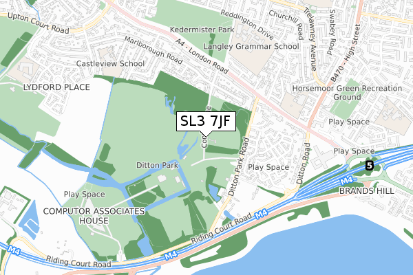 SL3 7JF maps, stats, and open data