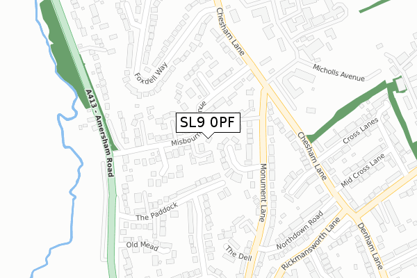 SL9 0PF maps, stats, and open data