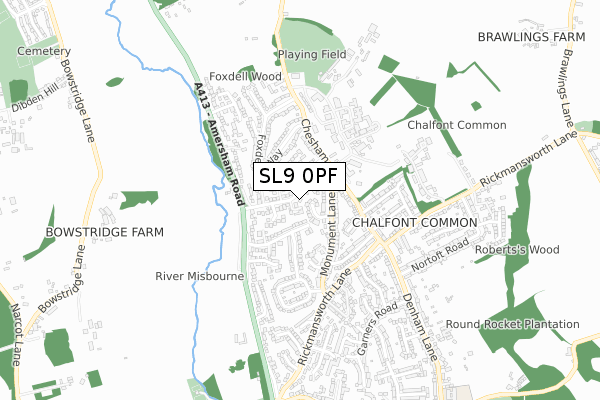 SL9 0PF maps, stats, and open data