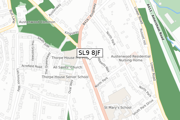 SL9 8JF maps, stats, and open data