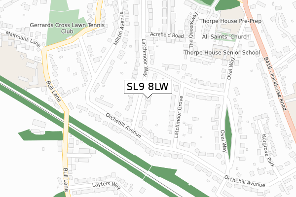 SL9 8LW maps, stats, and open data