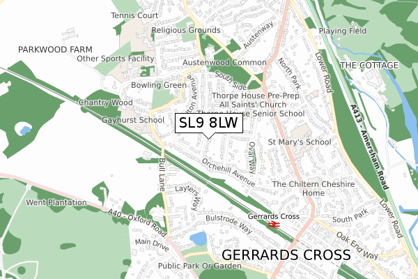 SL9 8LW maps, stats, and open data