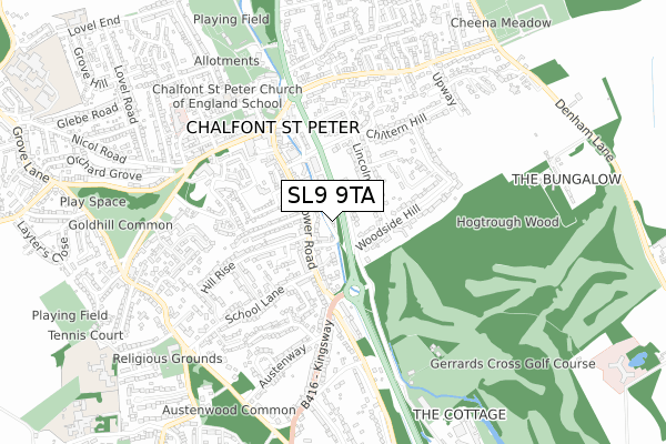 SL9 9TA maps, stats, and open data