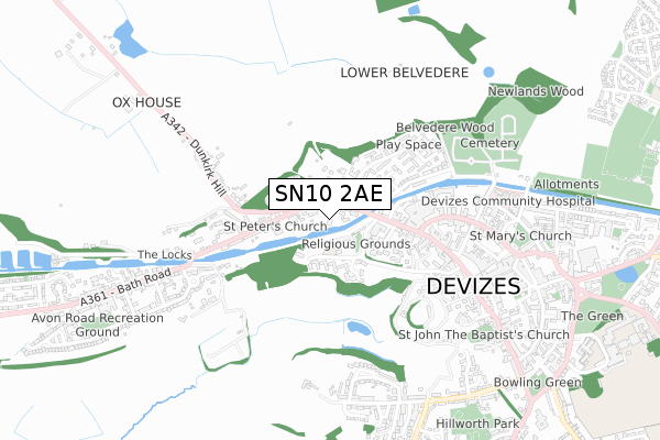 SN10 2AE maps, stats, and open data