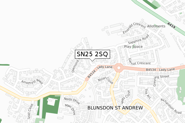 SN25 2SQ maps, stats, and open data