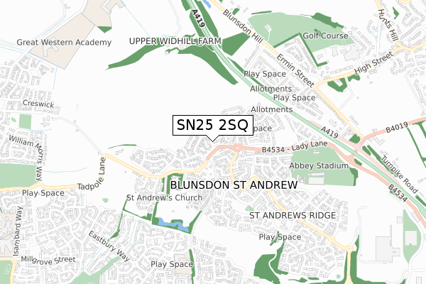 SN25 2SQ maps, stats, and open data