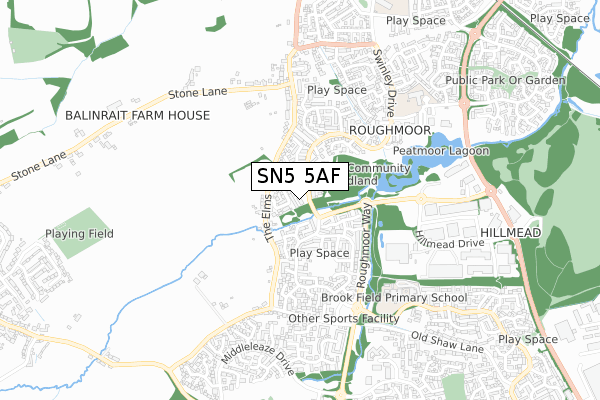 SN5 5AF maps, stats, and open data