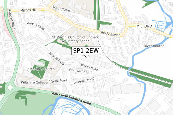 SP1 2EW maps, stats, and open data