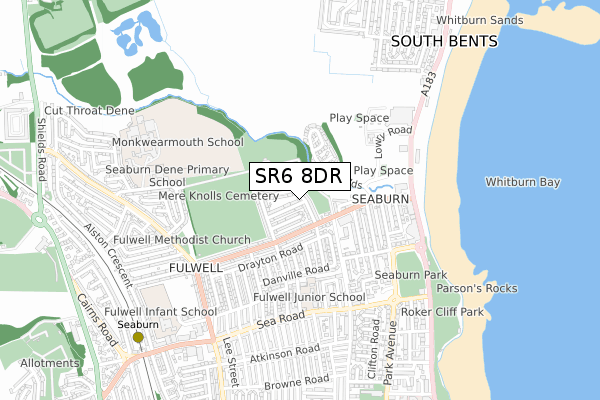 SR6 8DR maps, stats, and open data