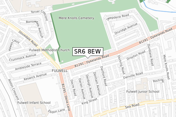 SR6 8EW maps, stats, and open data