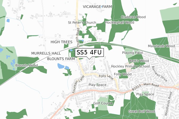SS5 4FU maps, stats, and open data