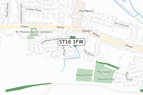 ST16 1FW maps, stats, and open data