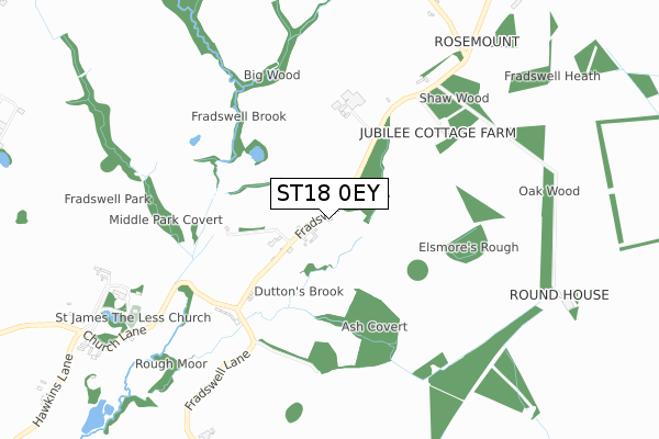 ST18 0EY maps, stats, and open data