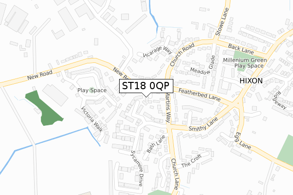 ST18 0QP maps, stats, and open data