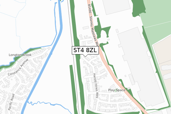 ST4 8ZL maps, stats, and open data