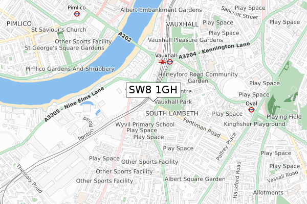 SW8 1GH maps, stats, and open data