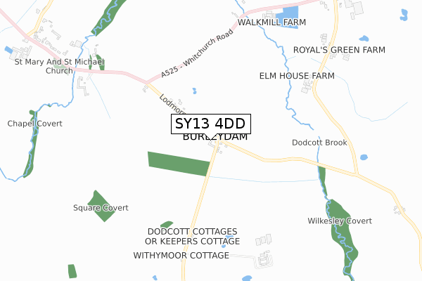 SY13 4DD maps, stats, and open data