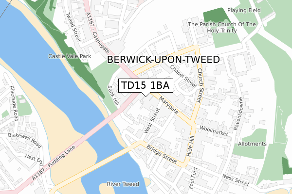 TD15 1BA maps, stats, and open data