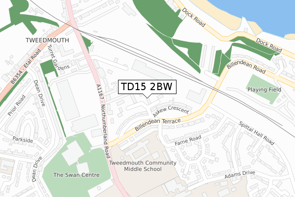 TD15 2BW maps, stats, and open data
