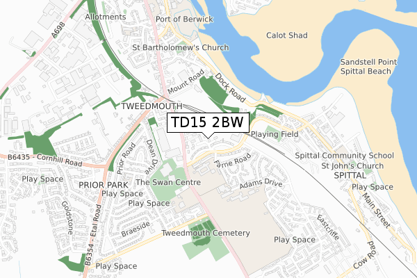 TD15 2BW maps, stats, and open data