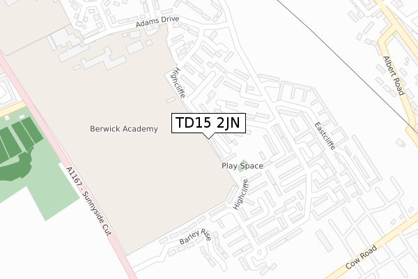 TD15 2JN maps, stats, and open data