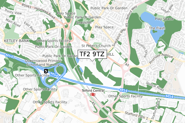 TF2 9TZ maps, stats, and open data