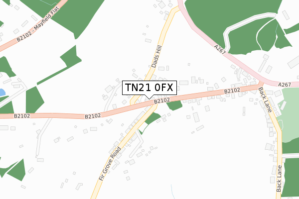 TN21 0FX maps, stats, and open data