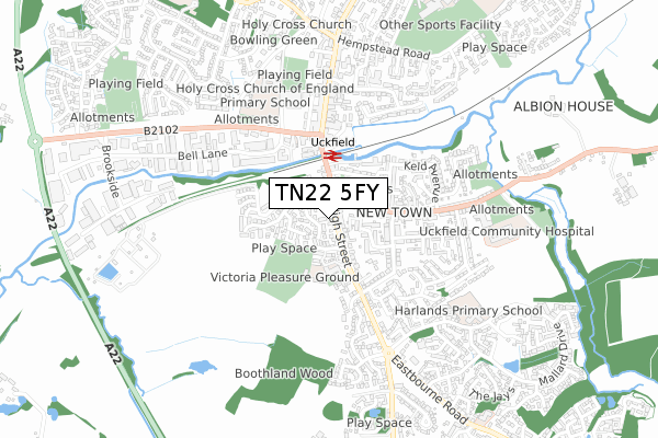 TN22 5FY maps, stats, and open data