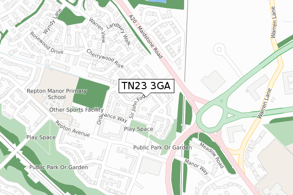 TN23 3GA maps, stats, and open data