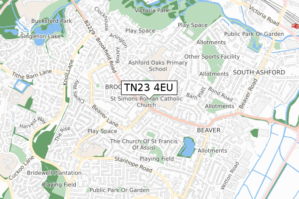 TN23 4EU maps, stats, and open data