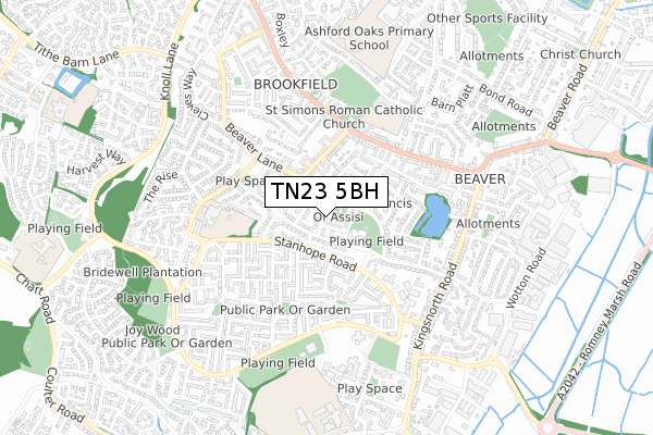 TN23 5BH maps, stats, and open data